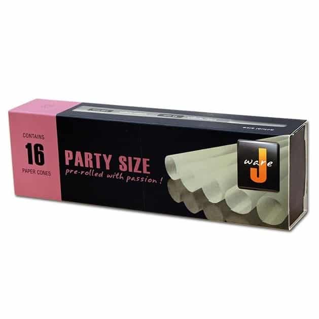Jware Party Size 16 Paper Cones - Doobie Shop