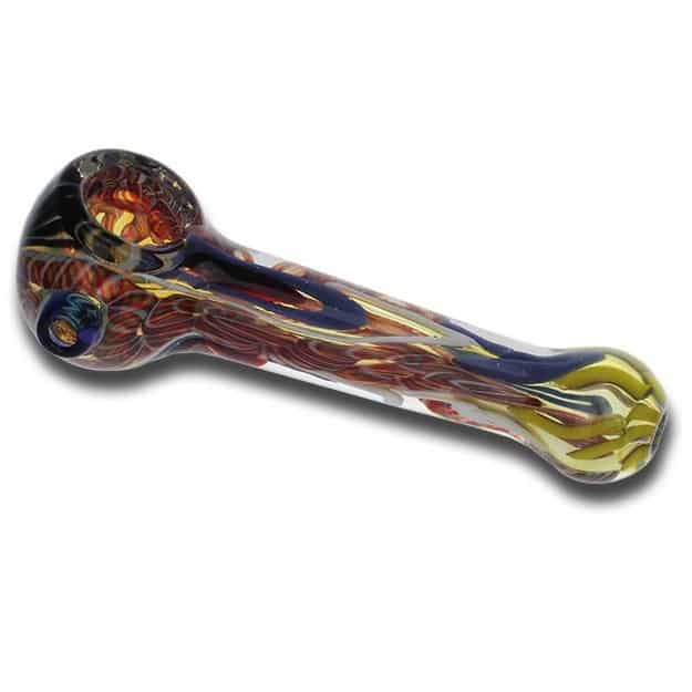 Glass Hand Pipe "Psychedelic" - Doobie Shop