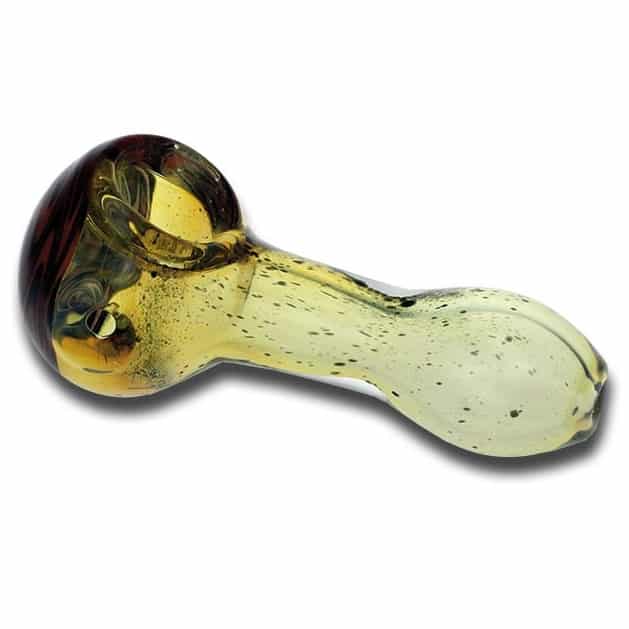 Glass Hand Pipe "Svart Mønster" - Doobie Shop