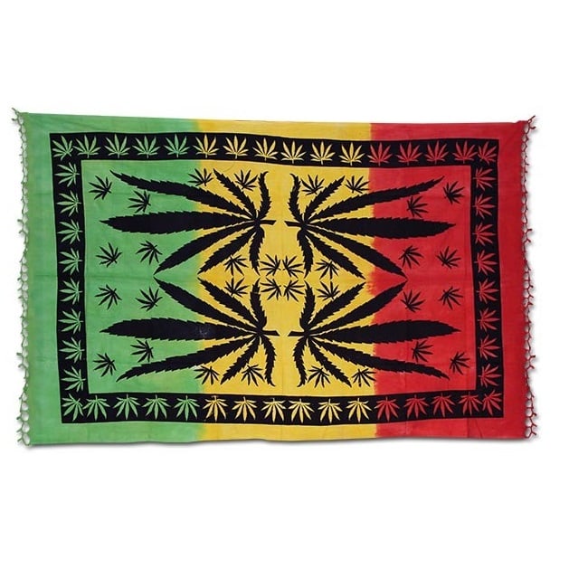 Batik Tapestries Rasta Leaf - Doobie Shop